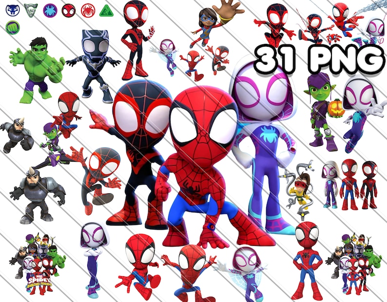 Spidey and His Amazing Friends Svg Perfect for Crafting And Design ...