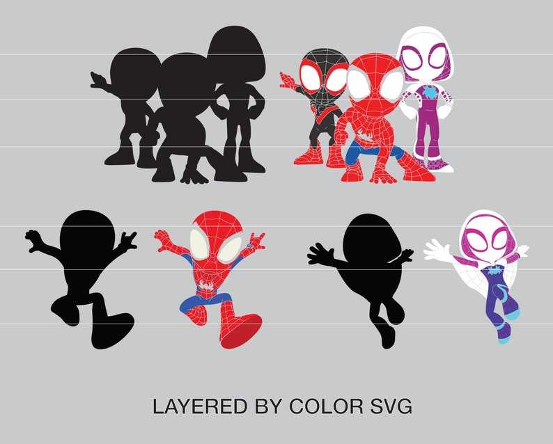 Spidey and Friends Svg, Layered SVG Bundle | 23 svg bundle | Cricut cut ...