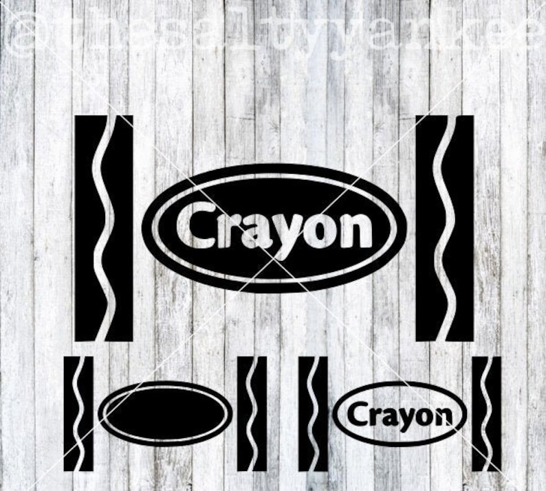 Crayon Svg, Crayon Wrapper Pattern Clipart SVG File Download ...
