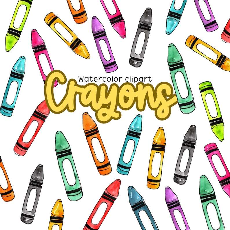 Crayon Svg, Watercolor Crayon Clipart | crayonsvg.com