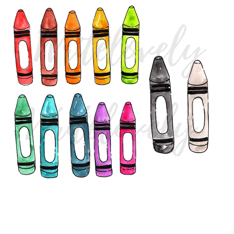 Crayon Svg, Watercolor Crayon Clipart | crayonsvg.com