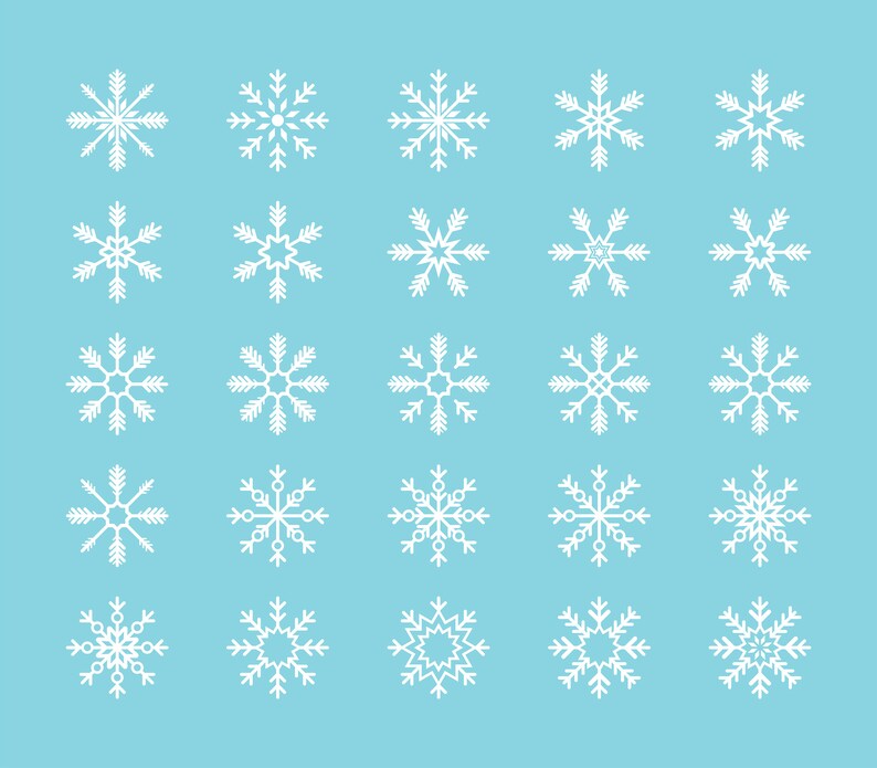 Fancy Snowflake Svg, Winter Christmas Snowflake Svg Bundle Cut File ...