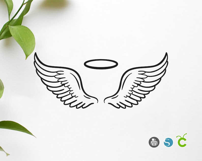Simple Angel Wings Svg Angel Wings SVG | angelwingssvg.com