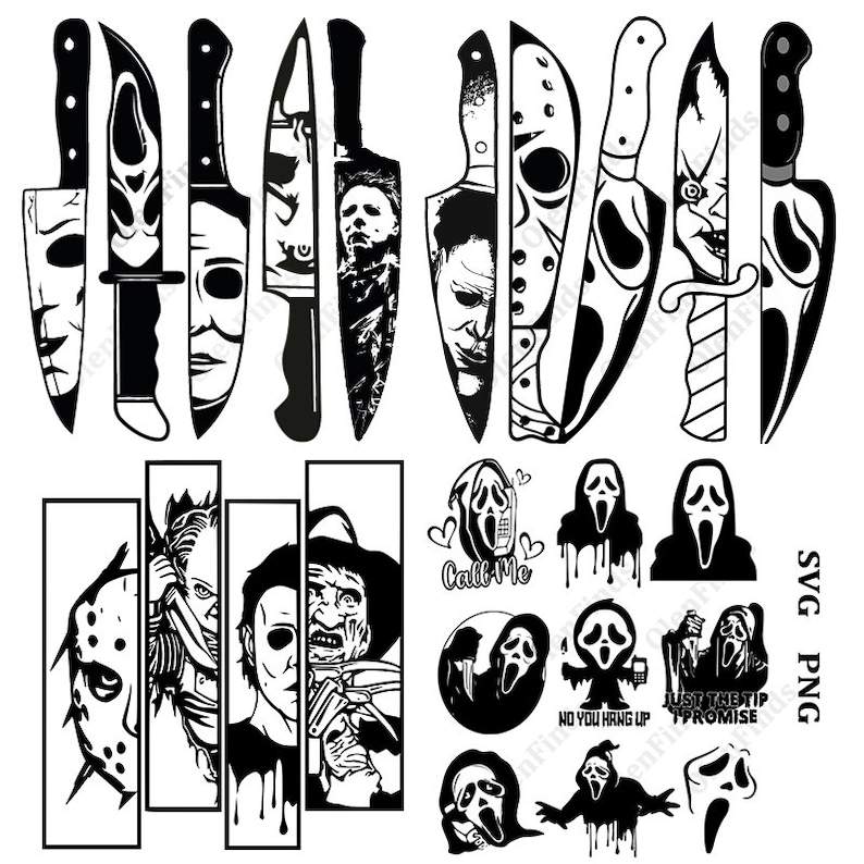 Horror SVG Knife Svg,Western Gothic Svg,Horror Movie Characters Svg ...