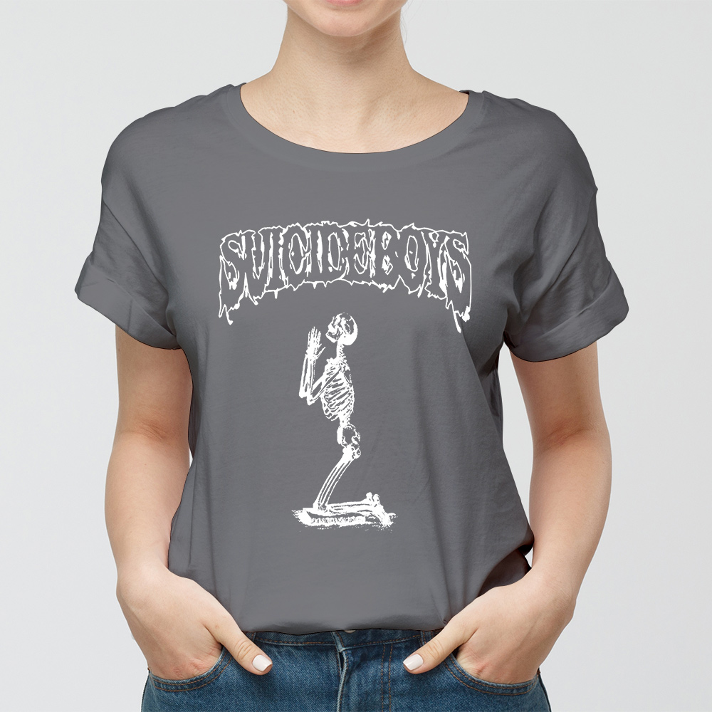 Vintage 90s Suicideboys Skeleton Tee Shirt Dark Chocolate Skeleton ...
