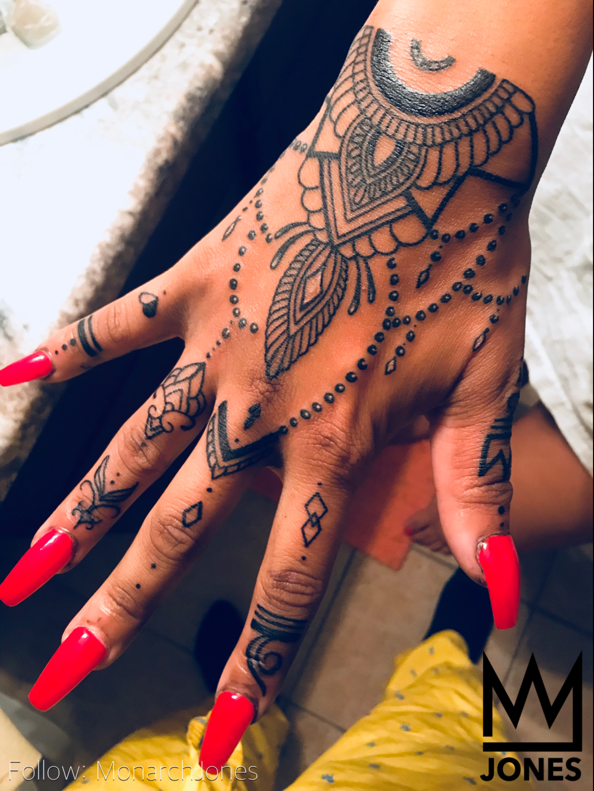 Lady Hand Tattoos