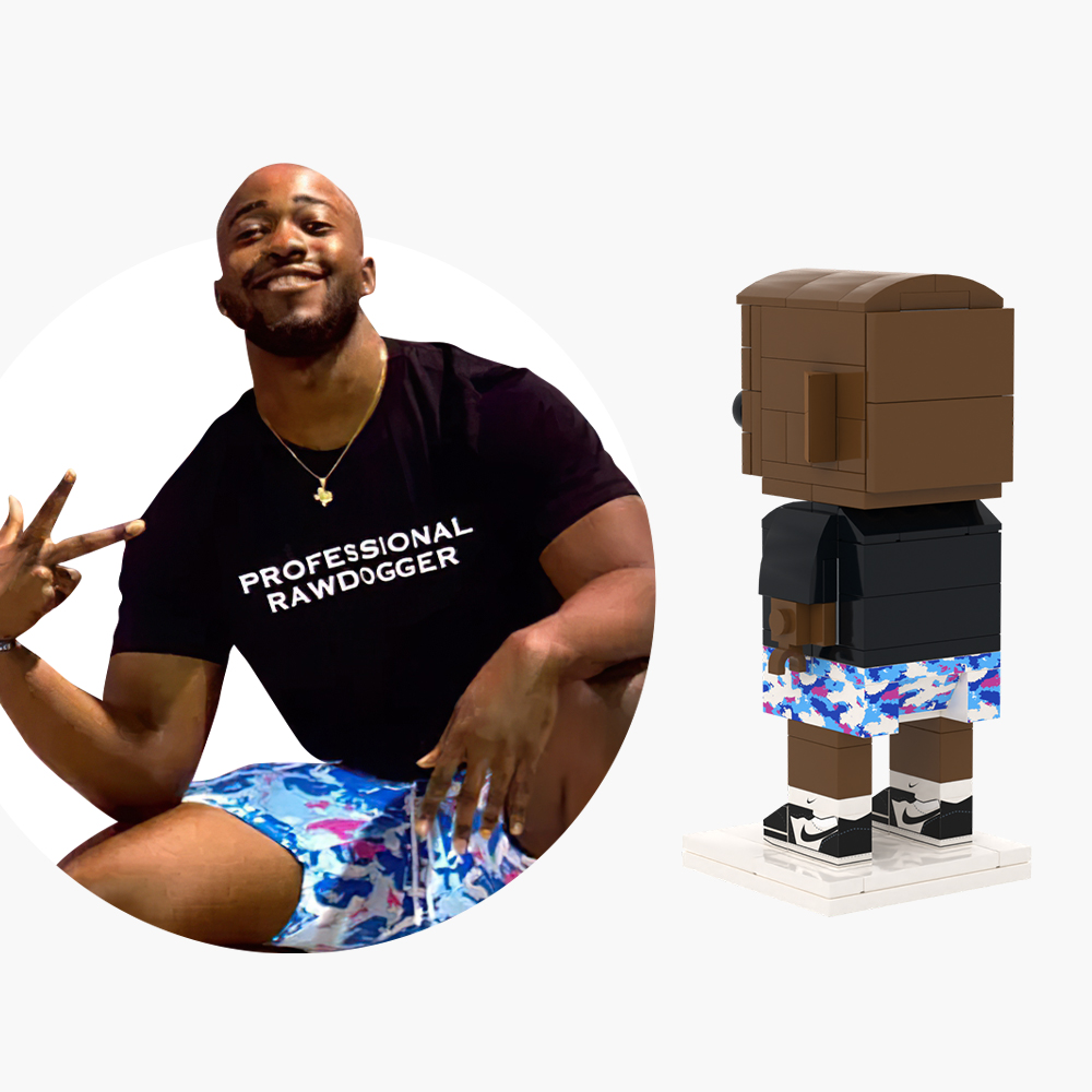 Jidion Building Brickheadz, Block Heads Block Gift For Jidion Fans ...