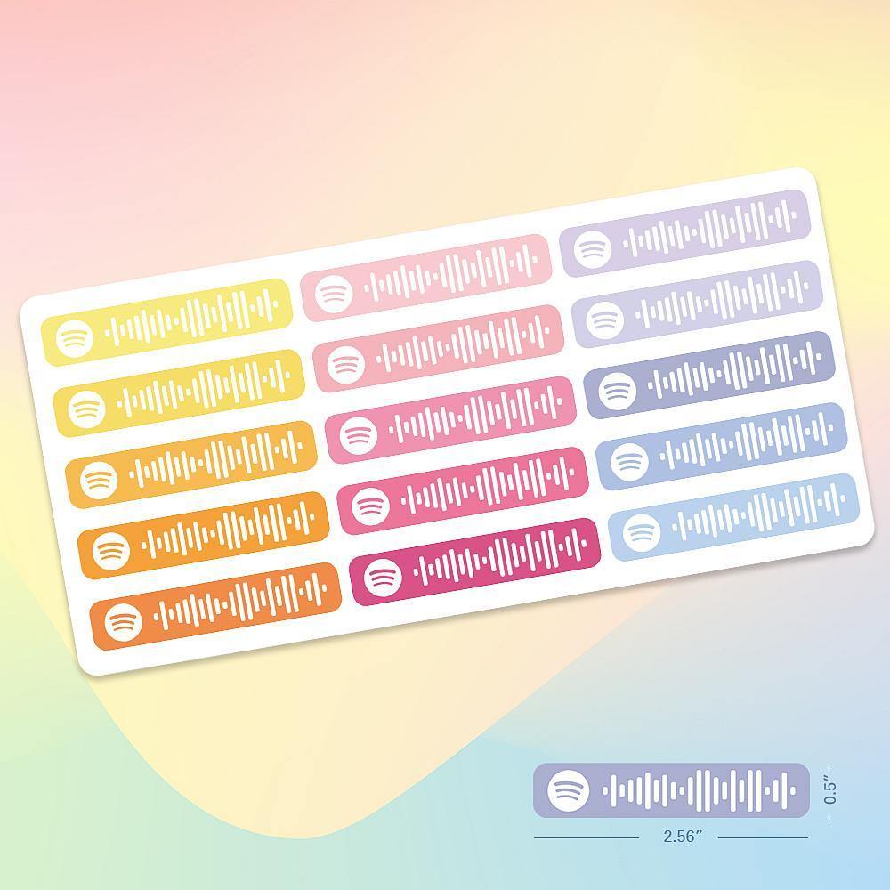 Personalizzato Spotify Musica Codice Etichetta Bar Etichetta - Totale ...