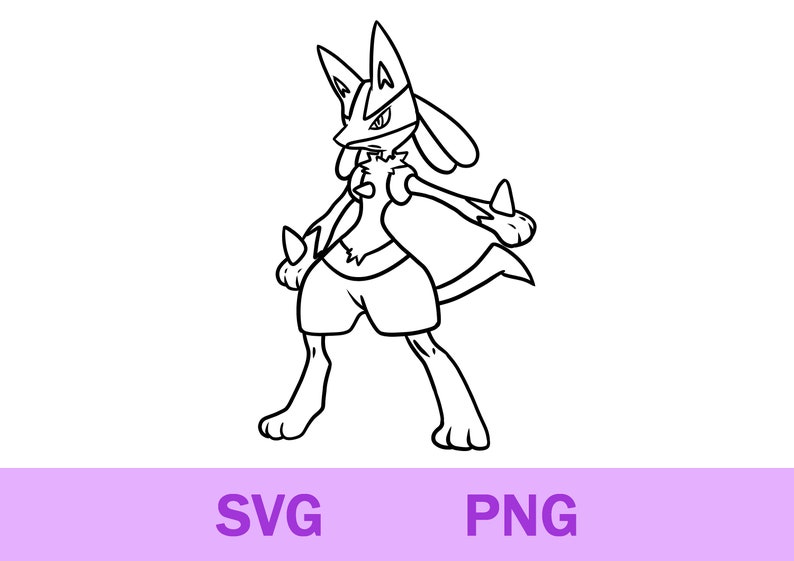 Pokemon Lucario Png Svg Creativity And Fun Digital Download