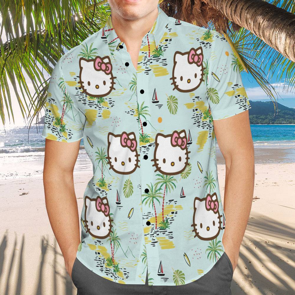 Hello Kitty Hawaiian Shirt | hellokittymerch.com
