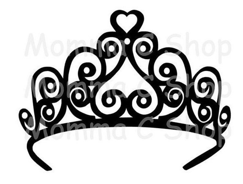 Crown Royal Svg Tiara Crown SVG JPEG Pink Silver Black Instant SVG ...
