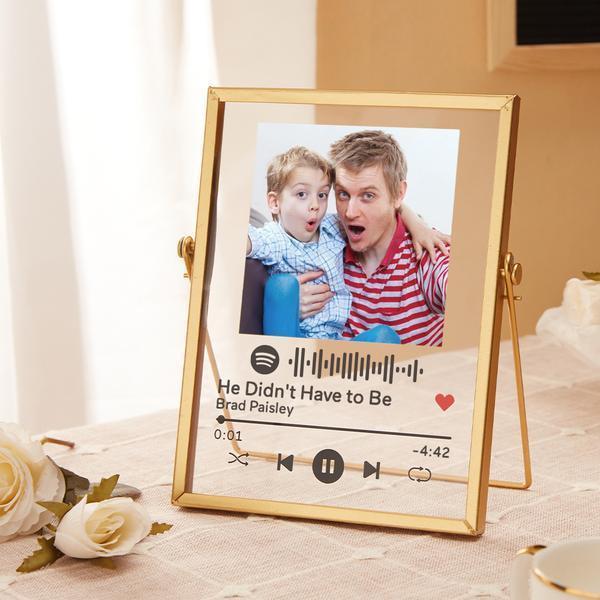Spotify Code Music Plaque with Golden Frame | MyCrownpet | MySpotifyGiftsUS