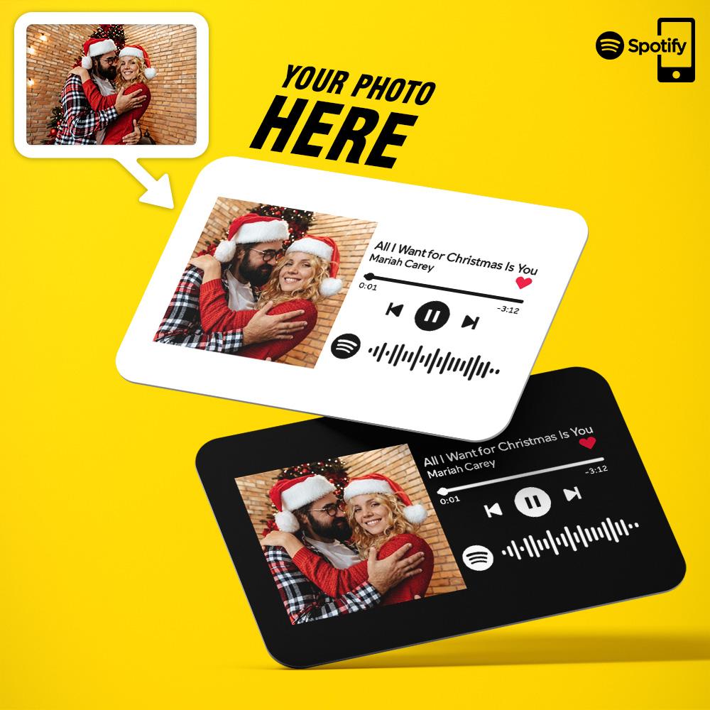 Custom Scannable Spotify Code Plaque Christmas Gift Card | MySpotifyGiftsUS