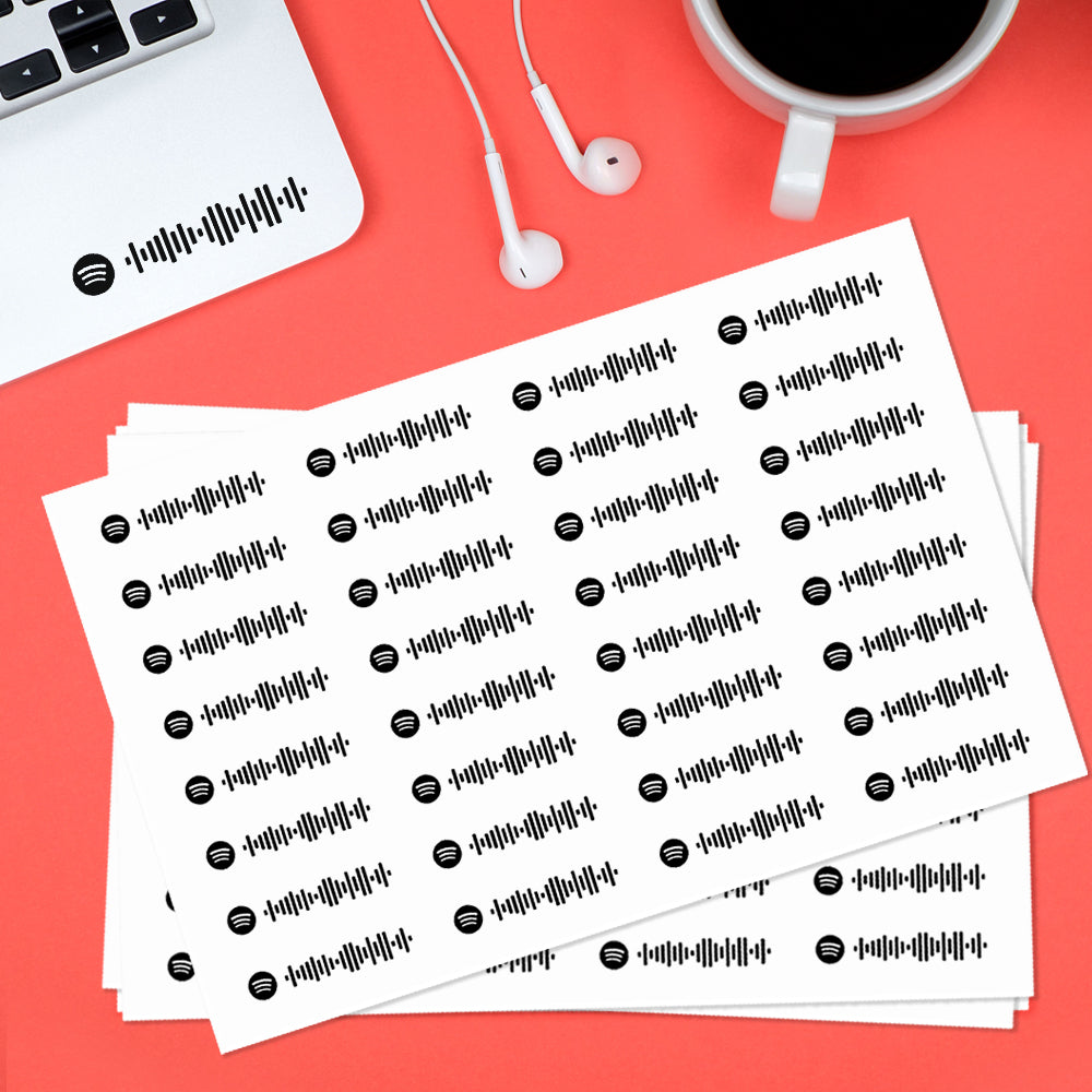 Spotify Tattoo Custom Your Song Scannable Spotify Code Temporary Tattoo ...