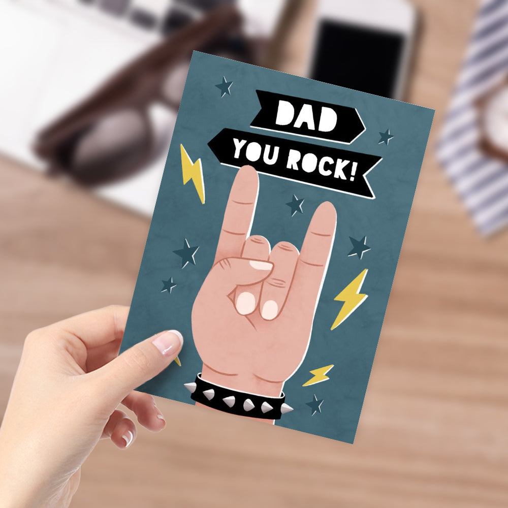 Father's Day Greeting Card Dad You Rock | MySpotifyGiftsUS