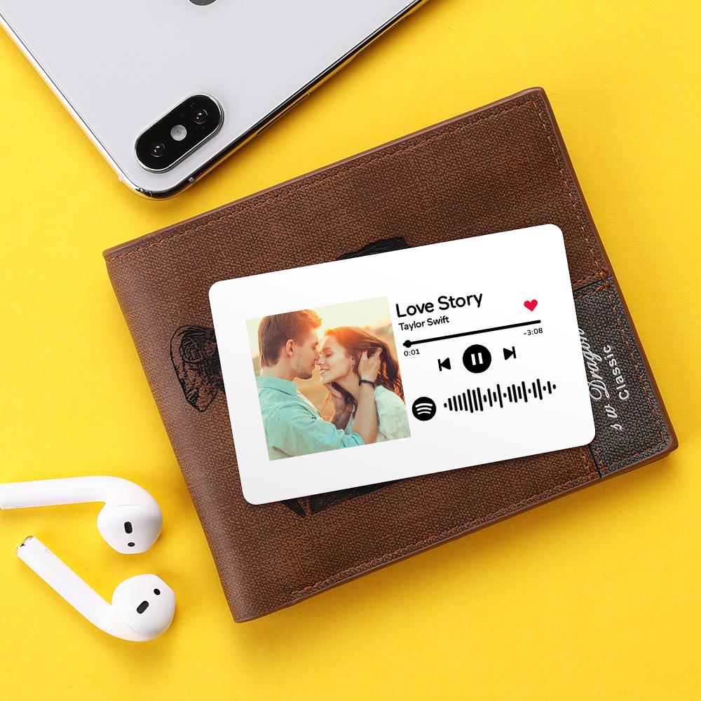 Custom Spotify Code Plaque Photo Gift Card | Gift For Couple ...