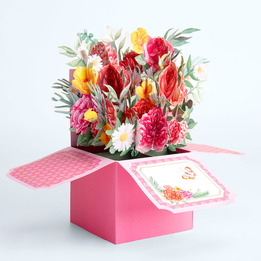Carnation Cute Pop up Flower Box for Mother's Day | MySpotifyGiftsUS