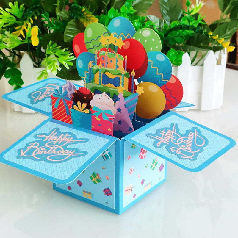 3D Pop-up Box Birthday Card Creative Greeting Card | MySpotifyGiftsUS