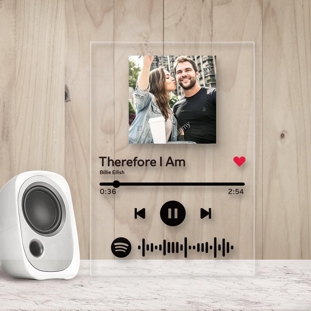 Spotify Glass Plaque - Gift for Couple | MySpotifyGiftsUS
