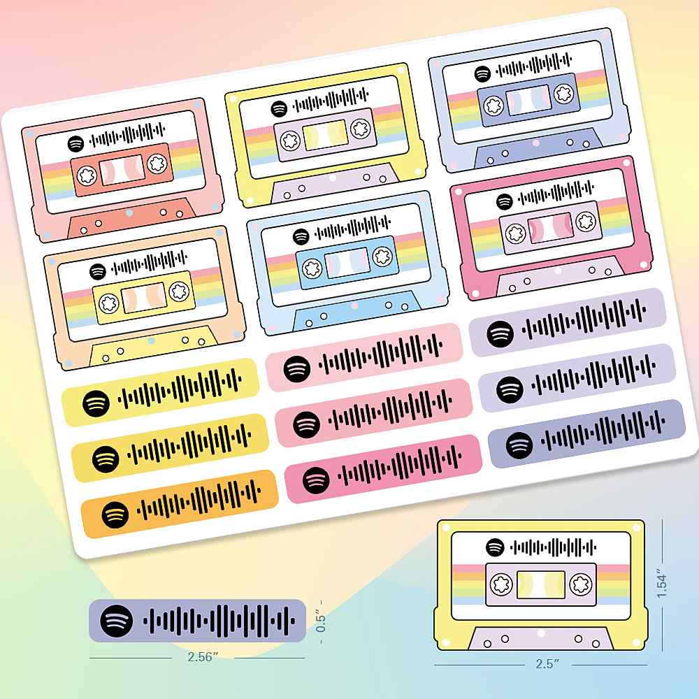 Scannable Spotify Code Stickers Music Stickers Unique Gifts ...