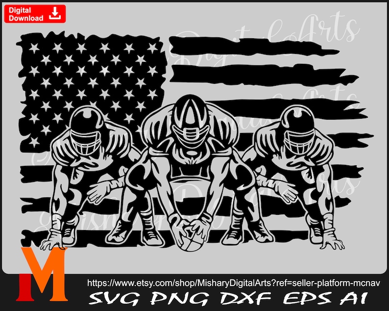 American Football Player Svg, Patriotic USA Flag svg - American ...