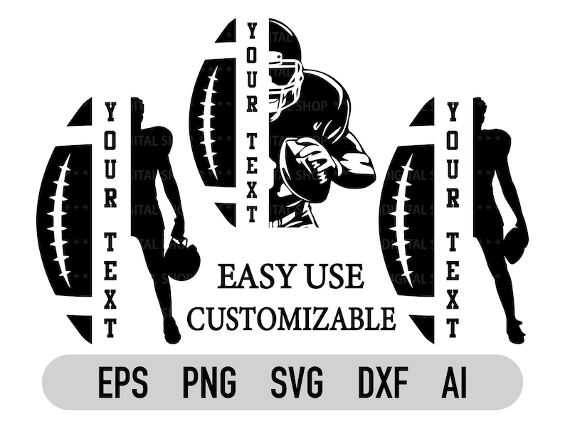 Football Player Svg, Football Svg - Custom Football Name Svg - Cricut ...