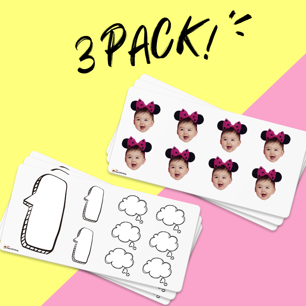 Custom Face Sticker Sheet Baby 1.6in. | Custom Face Stickers | Face ...