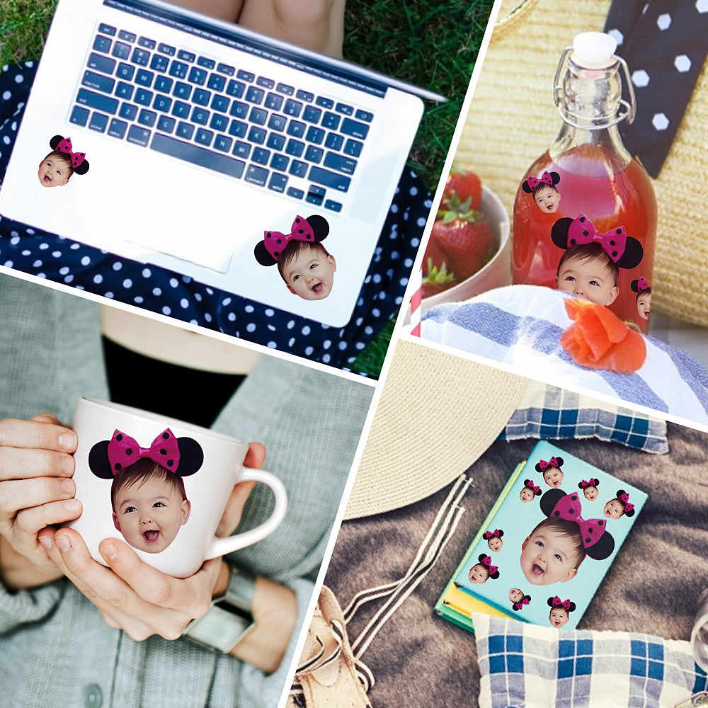 Custom Face Sticker Sheet - Baby | Custom Face Stickers | Face Stickers ...