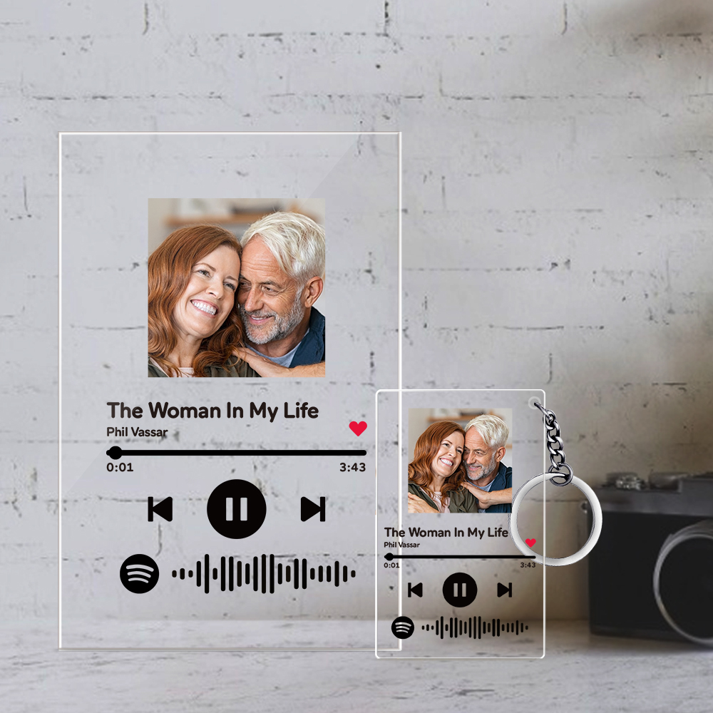 Personalized Spotify Code Music Plaque Keychain(2.1in x 3.4in) | Custom ...