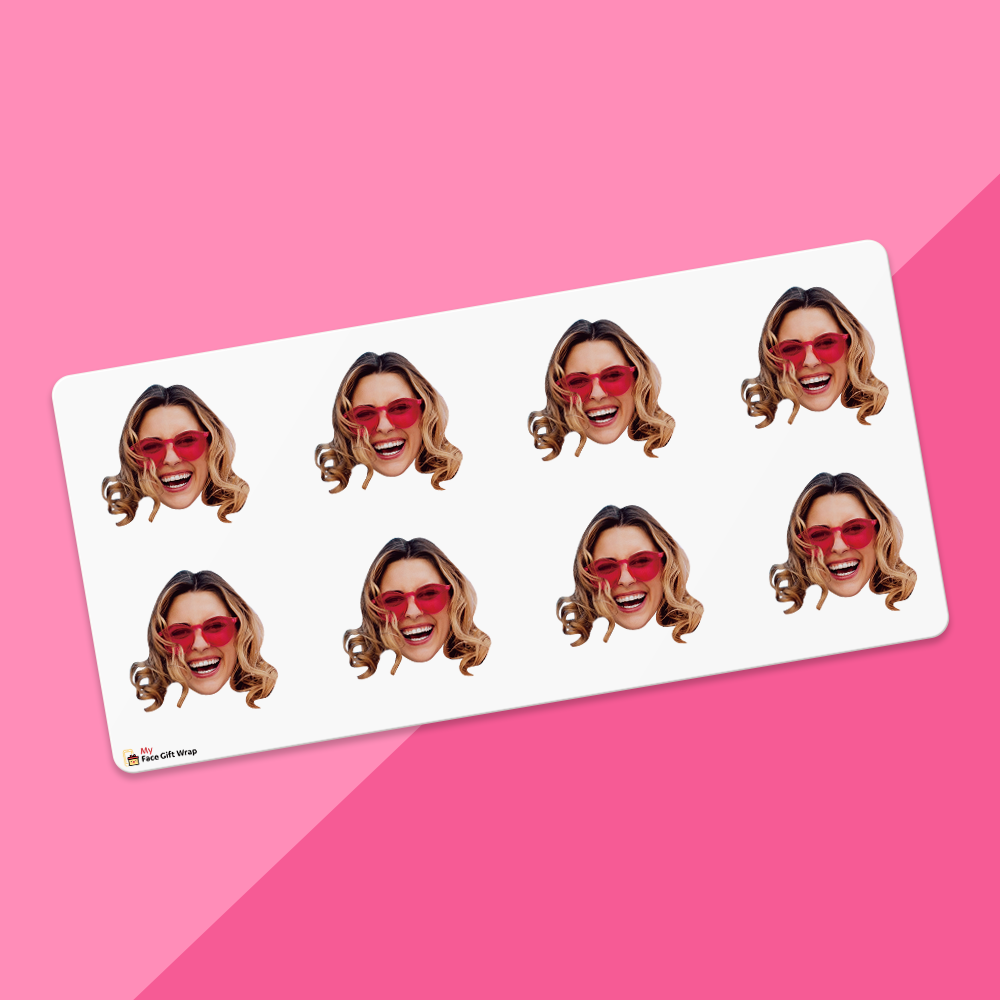 Custom Face Sticker Sheet Sweet Girl 1.6in. | Custom Face Stickers ...