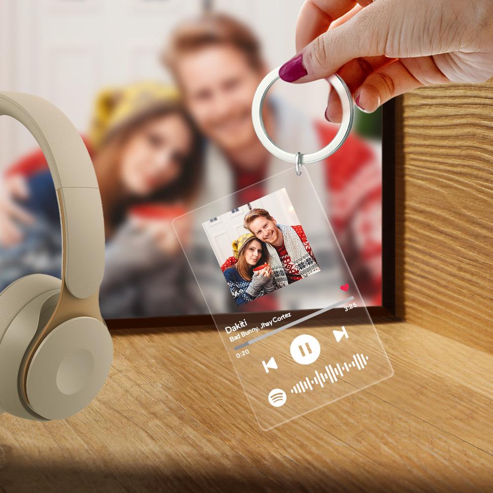 Custom Spotify Code Music Plaque Keychain(2.1in x 3.4in) | Custom Face ...