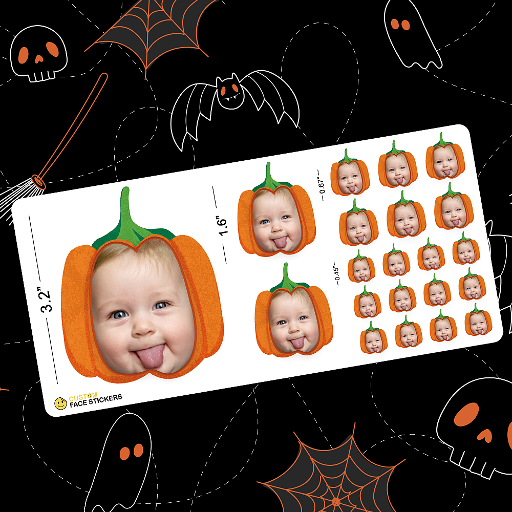 Halloween Decor and Accessories | Custom Face Stickers | Face Stickers ...