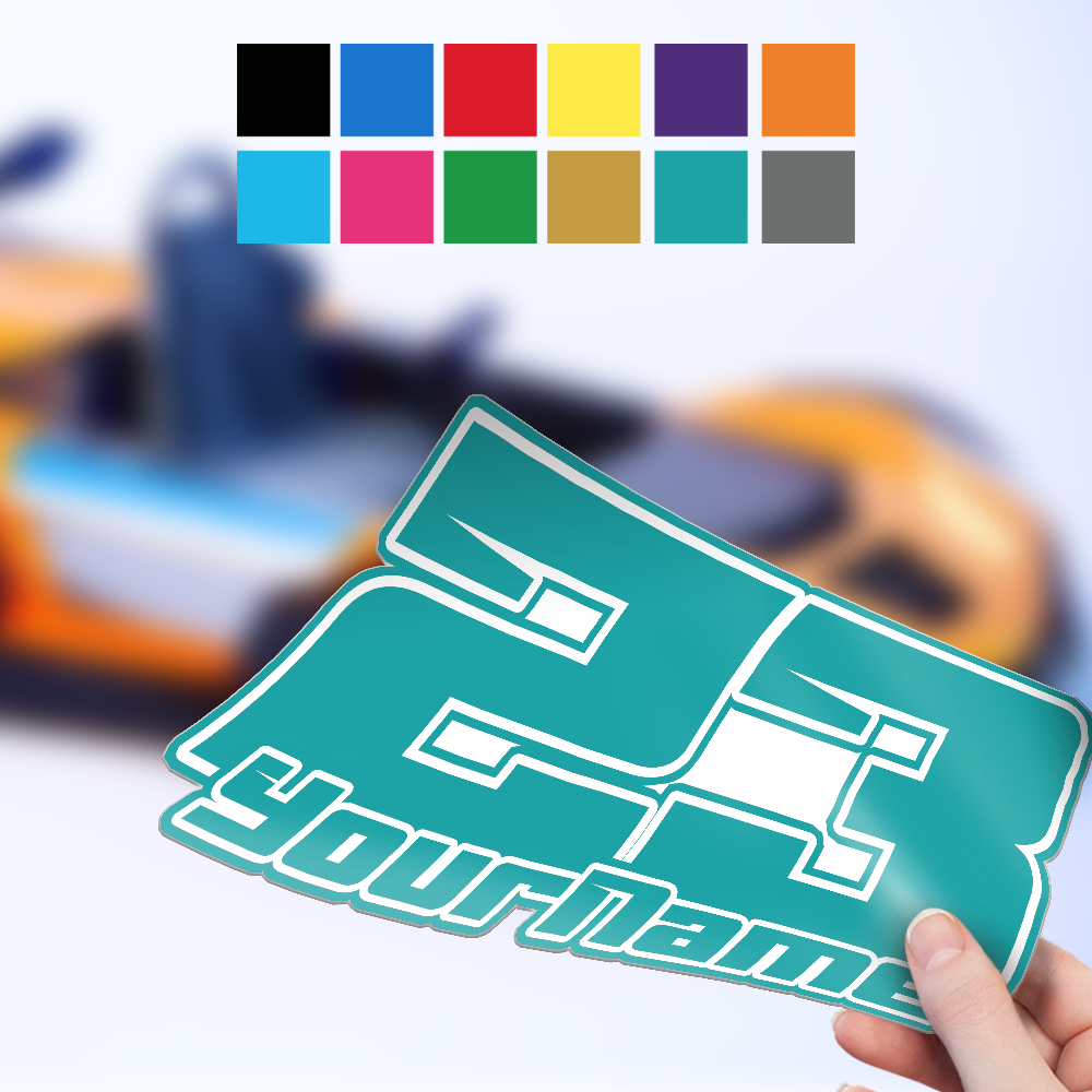 Motorcycle Racing Number Decals Custom Racing Numbers & Name - Vinyl S ...