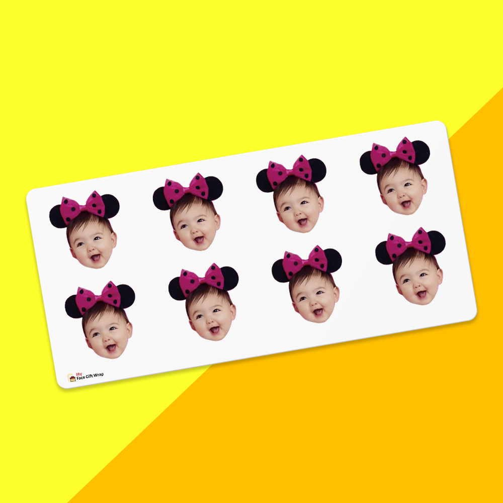 Custom Face Sticker Sheet Baby 1.6in. | Custom Face Stickers | Face ...
