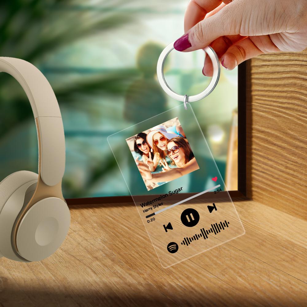 Personalized Spotify Code Music Plaque Keychain(2.1in x 3.4in) | Custom ...