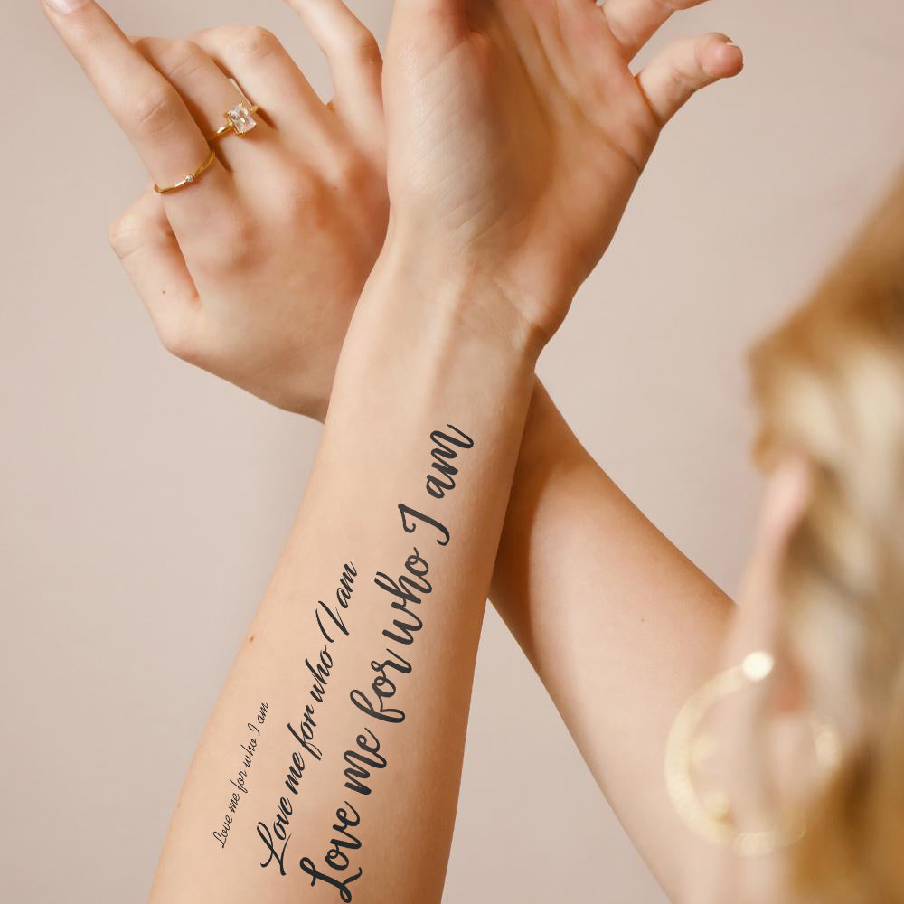 Custom Tattoo Stickers Photo Face Temporary Sticker Name Decals Tattoo ...