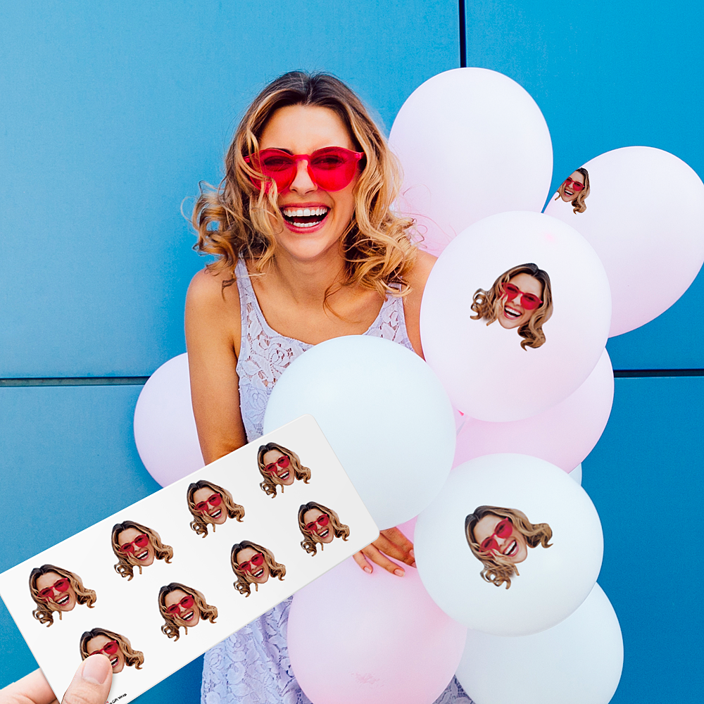 Custom Face Sticker Sheet Sweet Girl 1.6in. | Custom Face Stickers ...