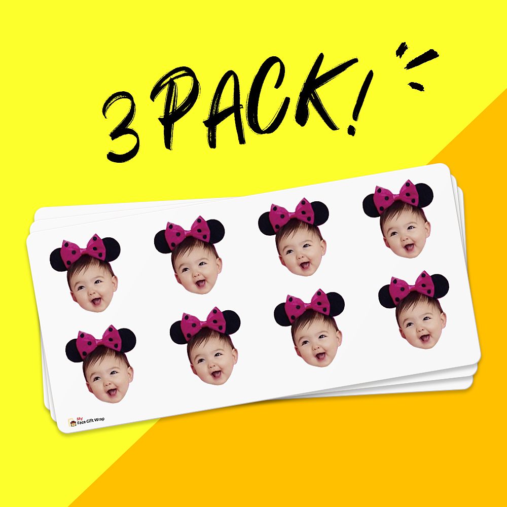 Custom Face Sticker Sheet Baby 1.6in. | Custom Face Stickers | Face ...