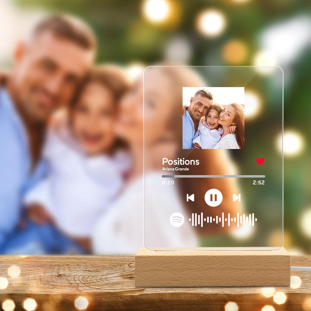 Custom Spotify Code Music Plaque Best Photo Gift For Boyfriend | Custom ...