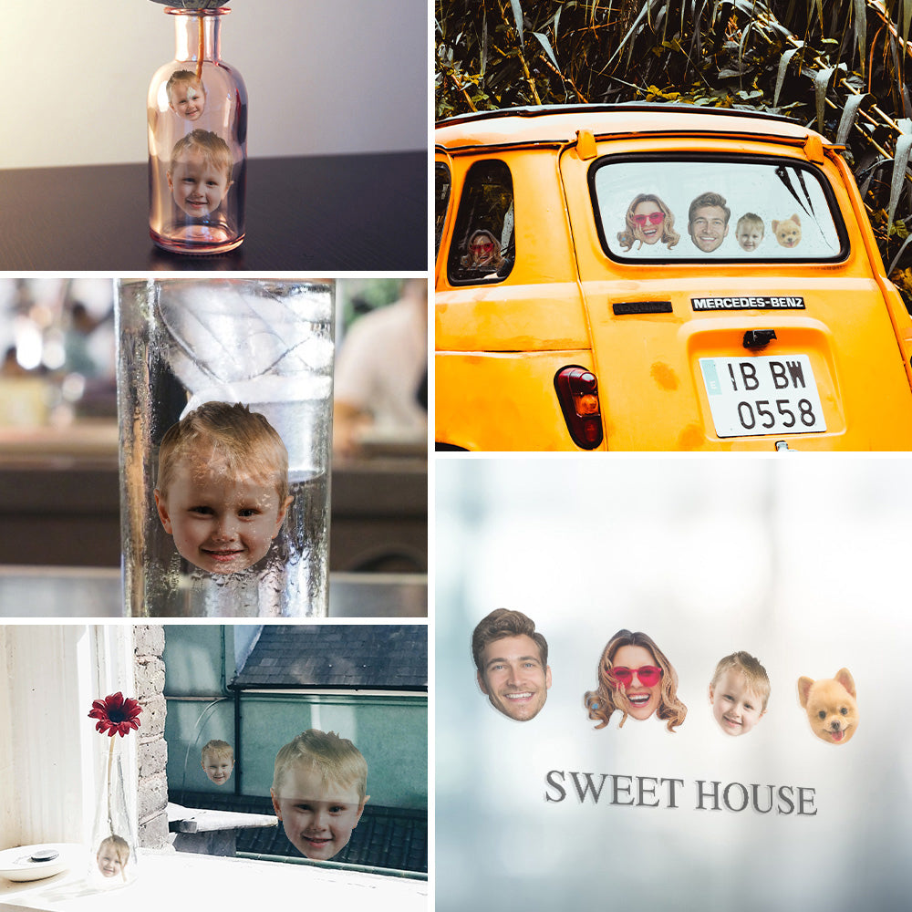 Custom Face Sticker Sheet - Baby | Custom Face Stickers | Face Stickers ...
