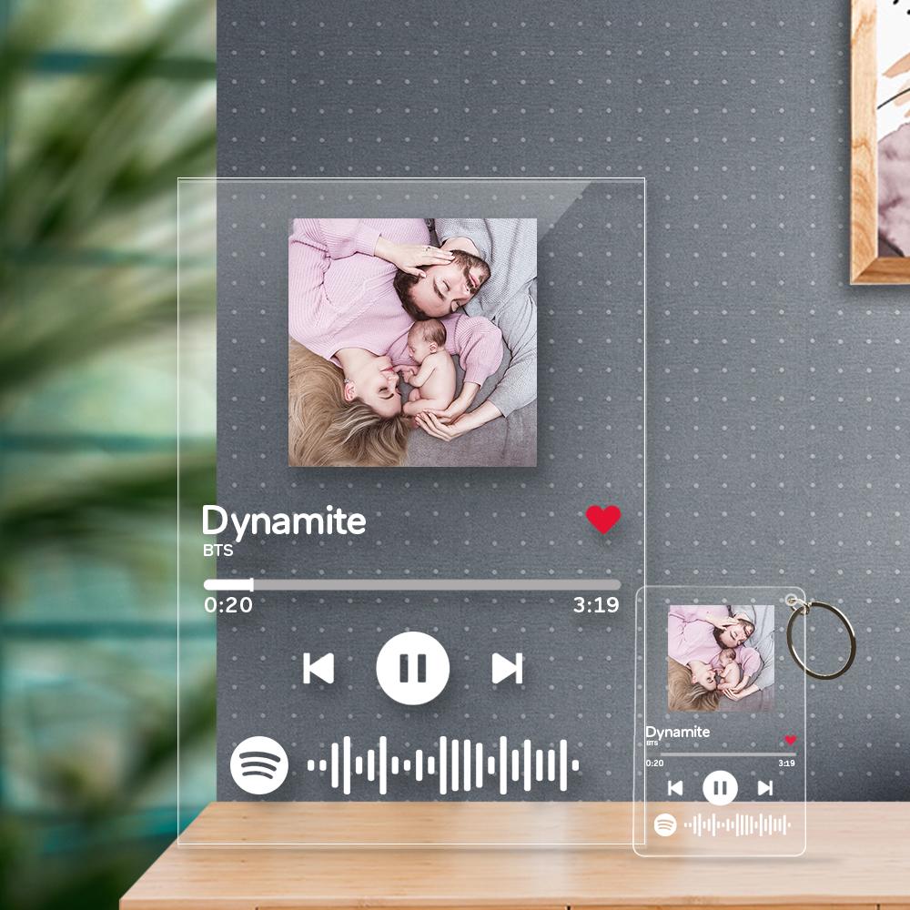 Custom Spotify Code Music Plaque(4.7in x 7.1in) With A Free Same Keych ...
