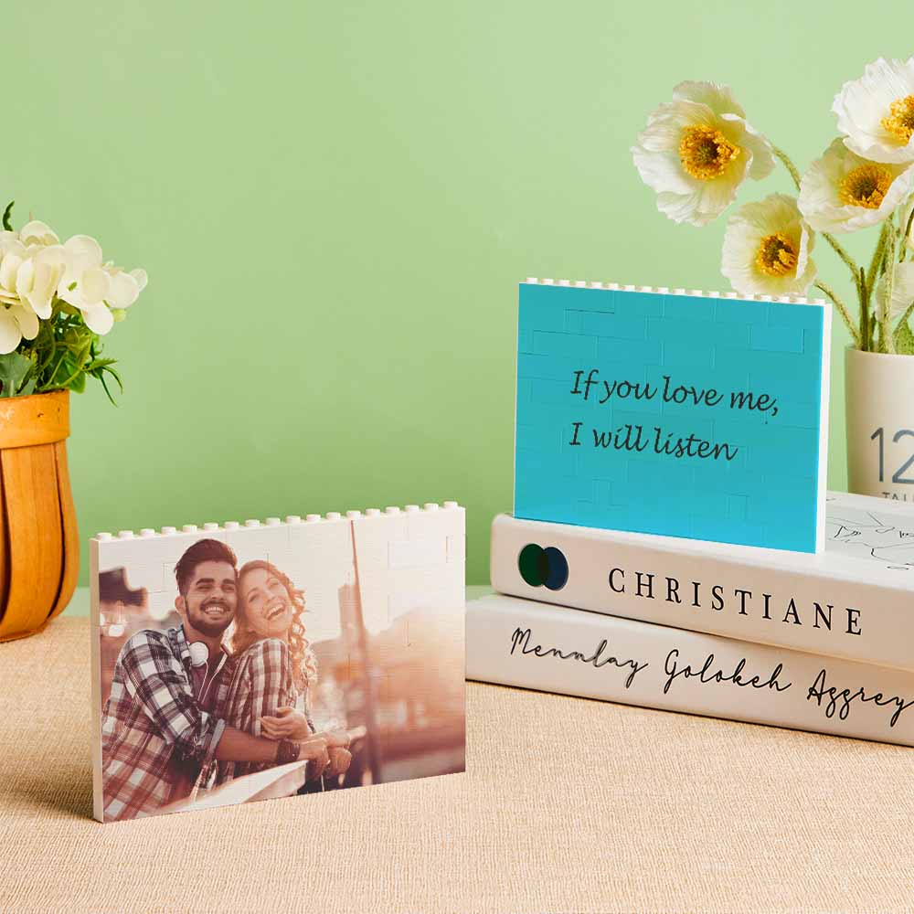 Personalized Building Brick Custom Photo Block Square Shape | Custom ...
