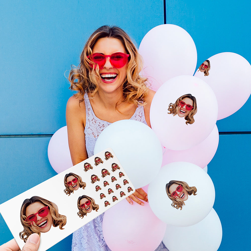 Custom Face Sticker Sheet - Sweet Girl | Custom Face Stickers | Face ...