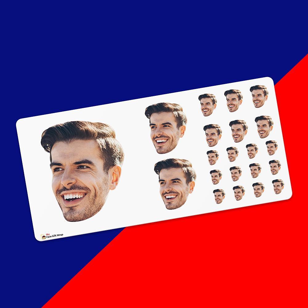 Birthday Gifts for Her Custom Face Stickers Sheet | Custom Face ...