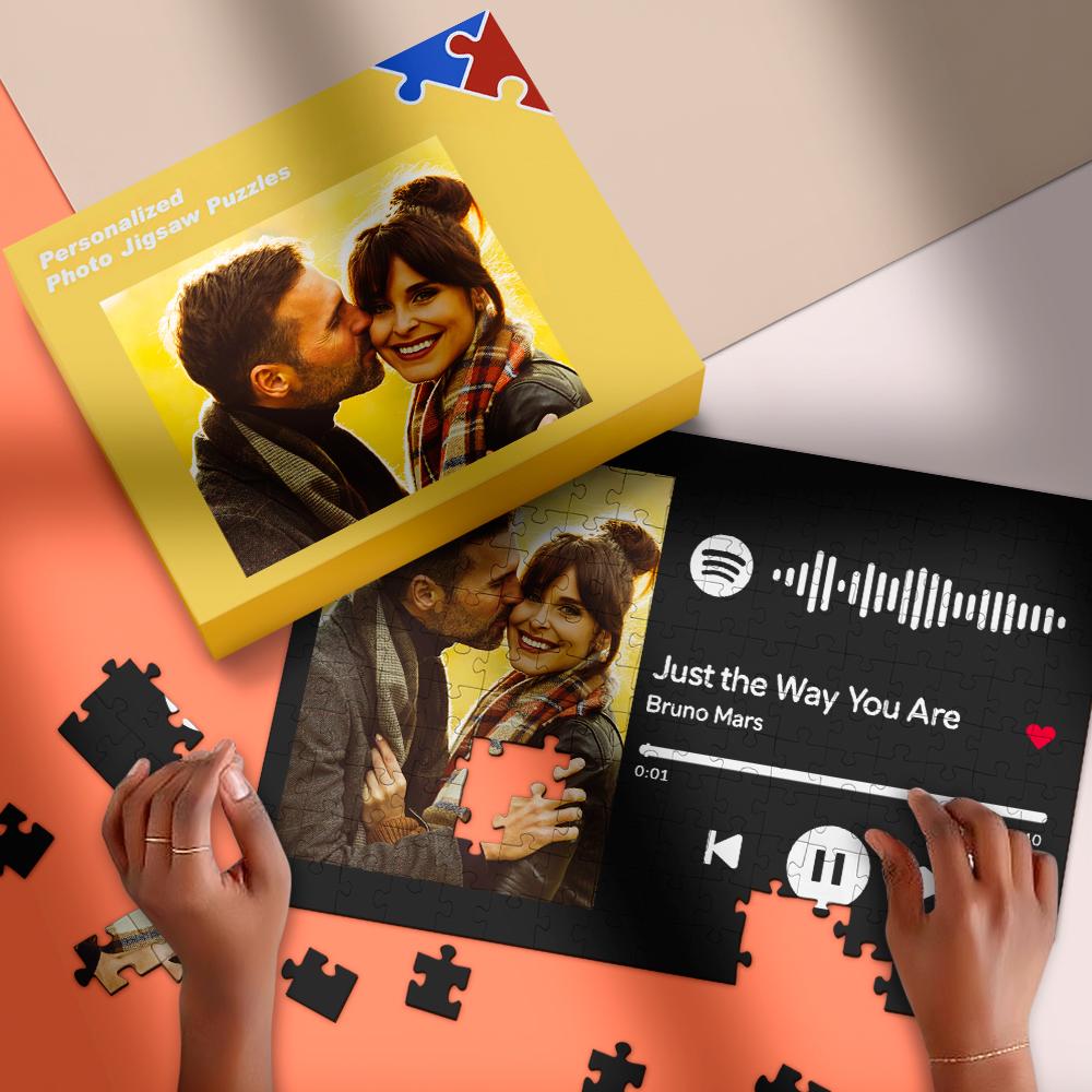 Custom Spotify Code Music Plaque Jigsaw Puzzle Best Gifts 35-1000 piec ...