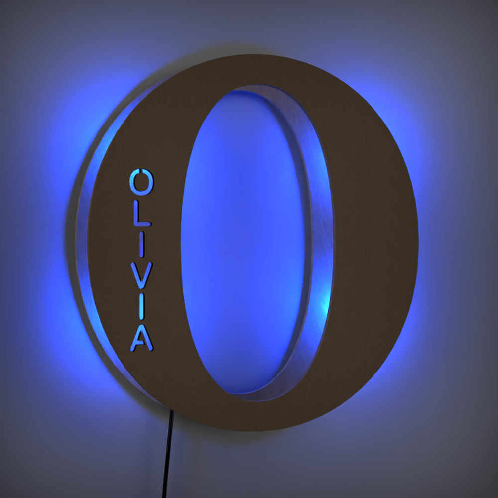 Custom Woodcut Alphabet Wall Light Night Light - Name Light | Custom ...