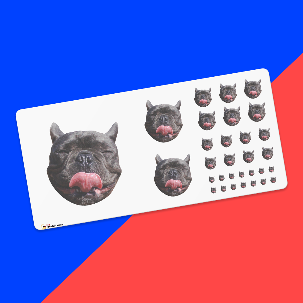 Custom Face Sticker Sheet Dog Die Cut Stickers | Custom Face Stickers ...