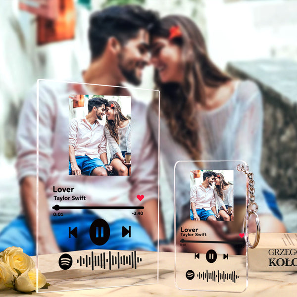 Custom Spotify Code Music Plaque Best Photo Gift For Boyfriend | Custom ...