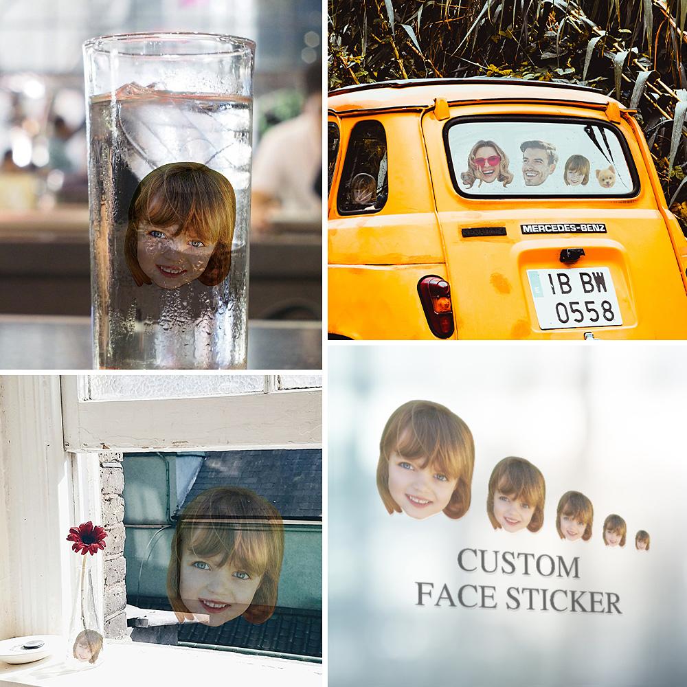 Custom Big Face Sticker Sheet Honey Girl | Custom Face Stickers | Face ...