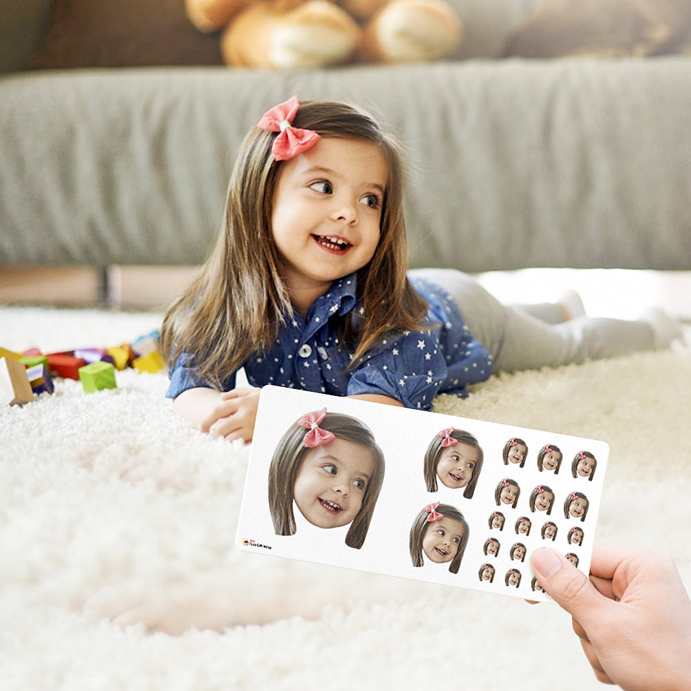 Custom Face Sticker Sheet - Baby | Custom Face Stickers | Face Stickers ...